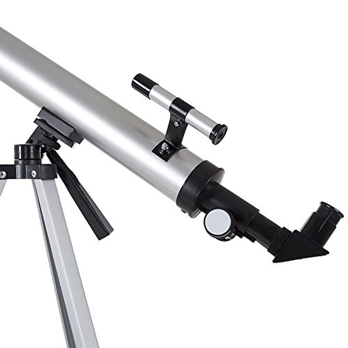 60mm Mirror Refractor Telescope – Aluminum Stargazing Optics with Tripod for Beginner Astronomy and STEM Education for Kids and Adults by Hey! Play!