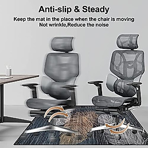 YEXEXINM 36 X48 Chair Mat for Hardwood Floor, Anti-Slip Desk Chair Mat, Chair Rugs Floor Protectors Mat, Desk Chair Mat color 48inchx36inch FHD013 FHD013