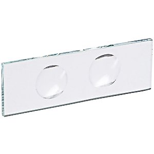 United Scientific CSTK02 Glass Thick Cavity Slides, 2 Concavities (Pack of 12)