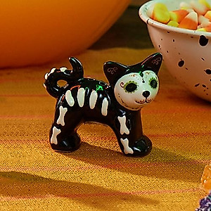 Sugar Skull Cat Mini Salt Shaker