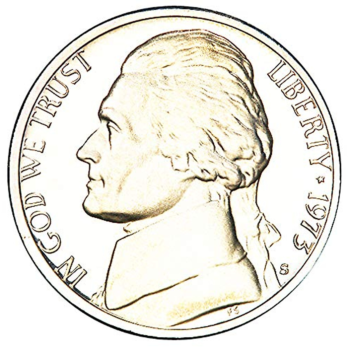 1973 S Proof Jefferson Nickel Choice Uncirculated US Mint