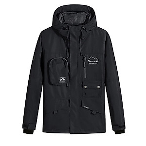 Womens Ski Jacket Waterproof Snow Jackets Winter Windproof Snowboard Jacket Coats with Hood