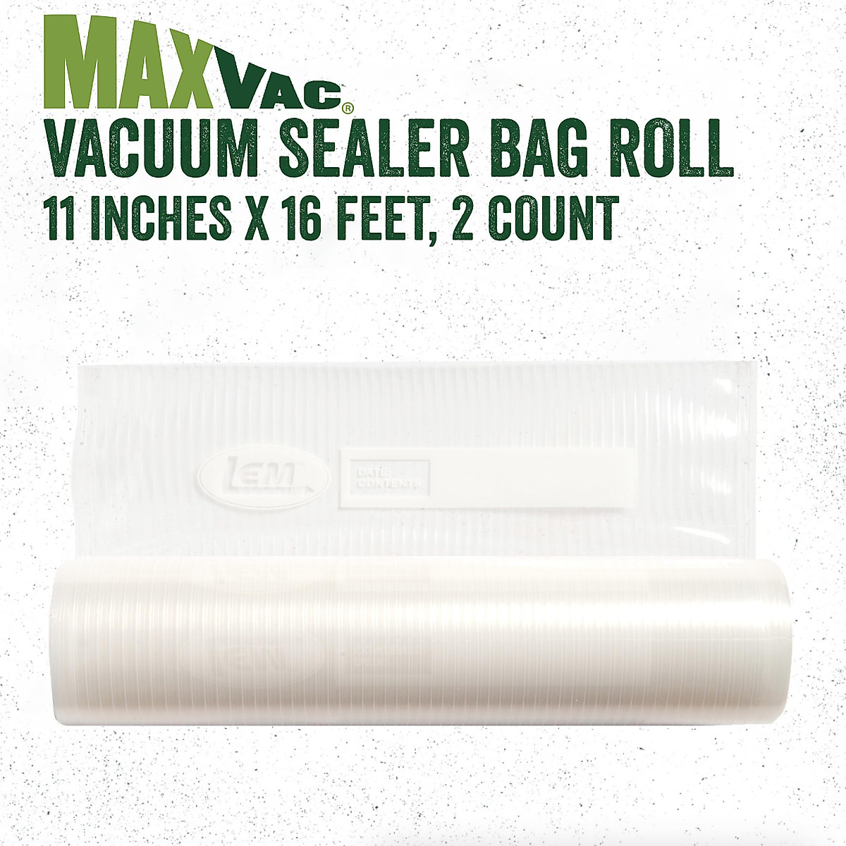 LEM MaxVac Vacuum Bag Roll - 2 11" x 16' Rolls
