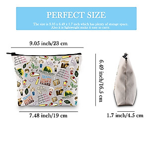 Golden TV Show Inspired Zipper Pouch TV Show Merchandise Gift Best Friend Birthday Gift Makeup Bag for BFF (Golden TV Pattern Bag)