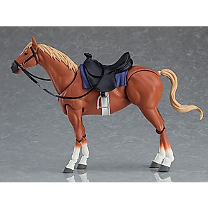 Max Factory figma Horse ver.2 [Chestnut Wool] Non-Scale Plastic Painted Action Figure, M06819