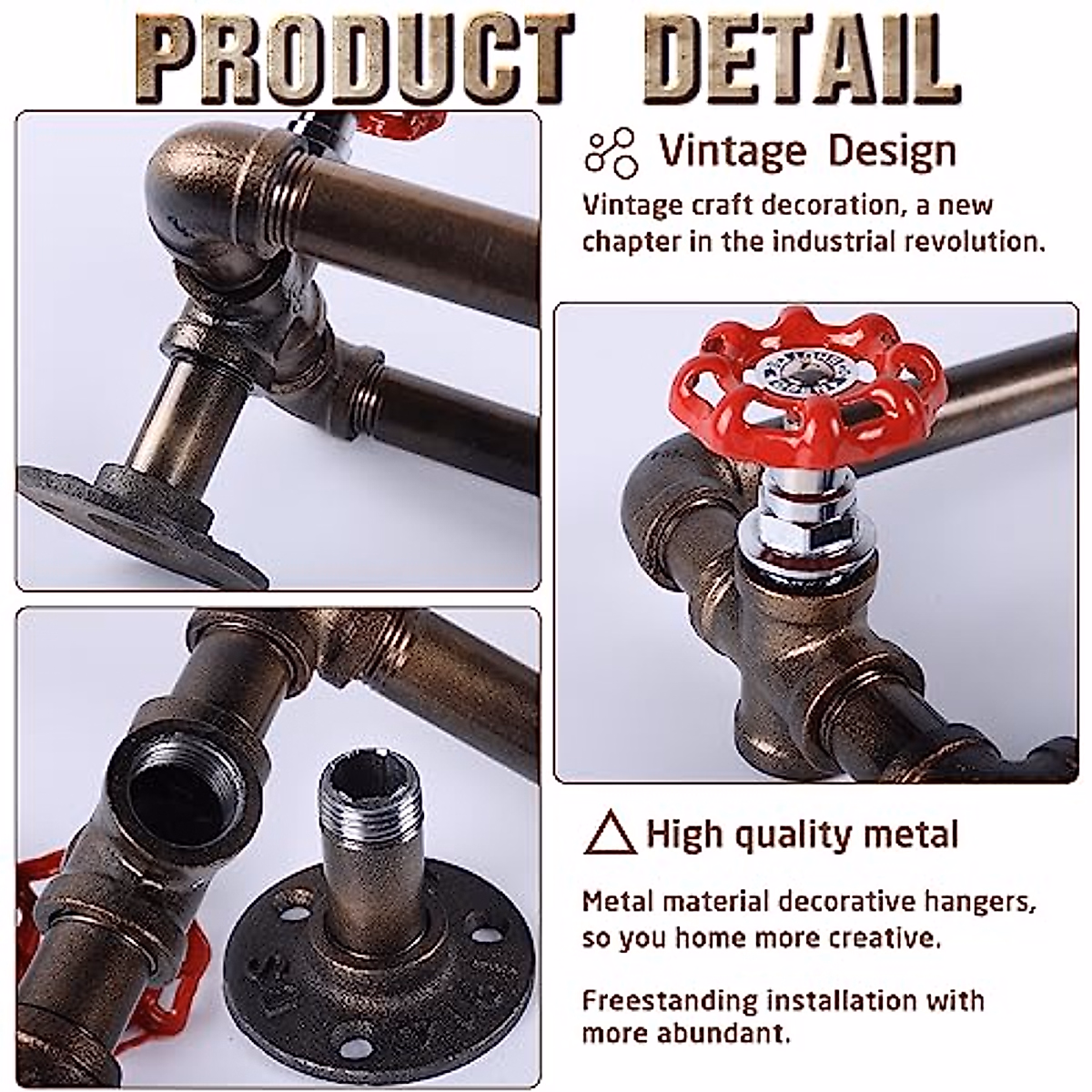 MENZOM Industrial Vintage Wall Mount Towel Rack - Industrial Tubular Paper Towel Rack, Heavy Duty Rustic Iron Pipe Design, Matte Black, with Hardware, for Bath Towels Towels(G)