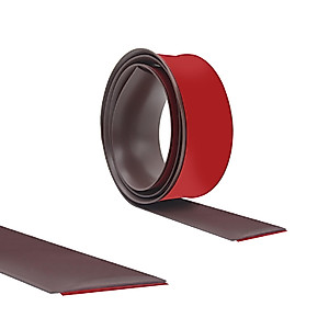 Floor Flat Transition Strip Self Adhesive Floor Vinyl Flat Divider Strip Floor Edge Trim Floor Gap Covering Joining Strip Carpet to Tile Transition Edging Trim with Strong Backing 4cm 3.28FT Coffee