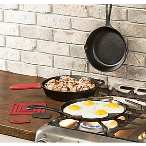 Lodge L6SPB41 Essential Skillet Set, 7-Piece, Black