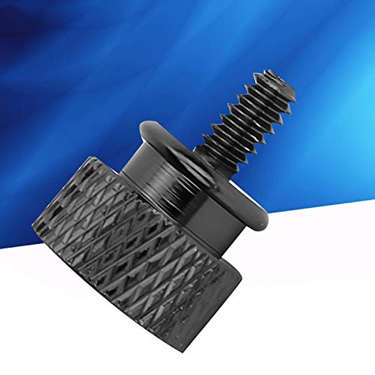 Computer Case Thumb Screws, Hand Tighten Screws Knurled Aluminum Alloy 20PCS/Set for Repair Mounting for Manual Operation(Black)