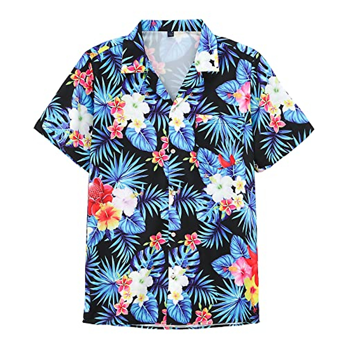 MRIGNT Men's Hawaiian Shirt Short Sleeves Printed Button Down Summer Beach Shirts