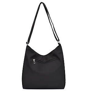 DENGSHANYANG Women Crossbody Bags Pocketbooks Soft PUPurses and Handbags Multi Pocket Shoulder Bag Messenger Bag (black 2)