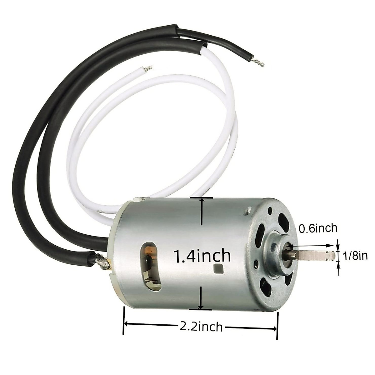RS-545SA RV Bathroom Vent Motor W/Fan Blade(12v DC, 6" Blade) Compatible for Heng's, Elixir, Ventline, Jensen RV Roof Vents and Range Hoods