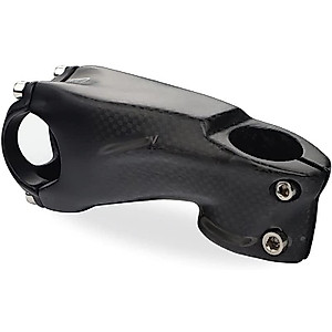 ZECHAO Mountain Bike Stem,60-120mm Full Carbon Fiber Riser Carbon Fiber Mountain Bicke Stem 17 Degrees Road Bike Stem Bike Stem (Color : Black, Size : 80mm)