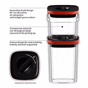 ShanSon 3Pcs Airtight Food Storage Containers BPA Free Plastic Food Containers with Lids for Kitchen Pantry Organization Canisters Cereal, Rice, Pasta, Flour and Sugar Containers,Black
