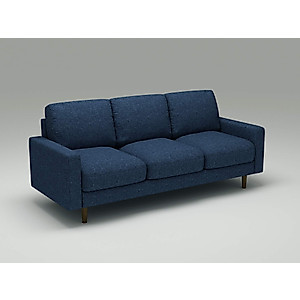 US Pride Furniture Modern Simple Style Soft 3 Seater Sofa with Removable Cushion and Wood Support