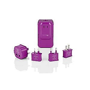 INFINITIPRO by Conair Travel Voltage Converter with Adapter Plugs for Hair Styling Tools & Appliances by Travel Smart