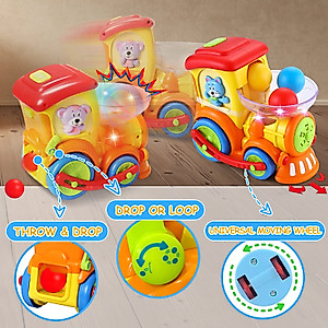 Crawling Baby Toys 6 to 12 Months Musical Train Infant Toys for Babies 3 6 8 9 10 18 Month Early Educational Toys for 1 2 3 Year Old Boys Girls Gift with Songs/Light/Wheels for Toddlers 0-6 3-6M