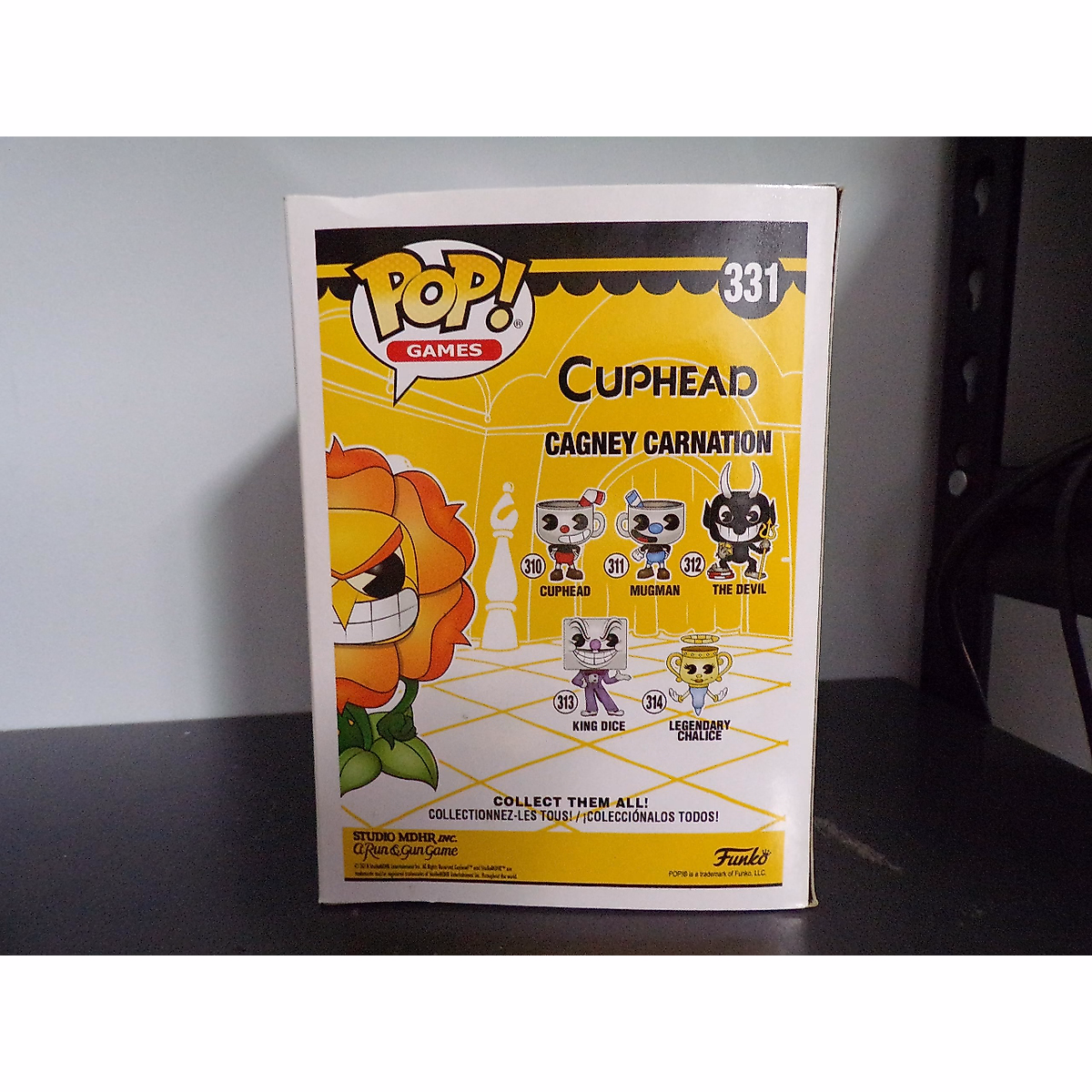 Funko Pop! Games #331 Cuphead Cagney Carnation (2018 Spring Convention Exclusive)