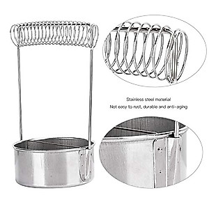 Pssopp Paint Brush Washer Oil Painting Pen Straight Washing Barrel Holder Stainless Steel Paint Brush Cleaner Filter Screen Holder for Artists