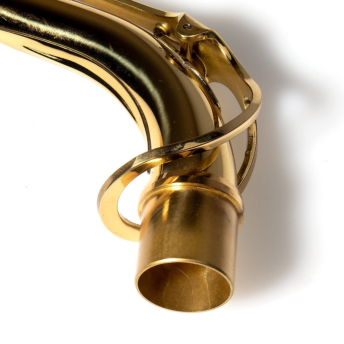 Cheerock Alto Sax Neck, 24.5mm Alto Saxophone Neck, Brass Alto Sax Neck Replacement Accessories, Alto Sax Repair Parts