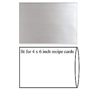 4x6 Inches Recipe Card Protectors, Recipe Card Covers, Set of 100