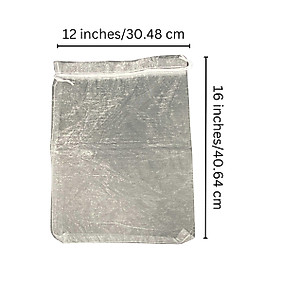 JULIPE 50 Pack 16x11 Inch Extra Large Organza Gift Bags White Weddings Bridesmaids Birthdays Promotions Wedding Table Favors Travel Large XL