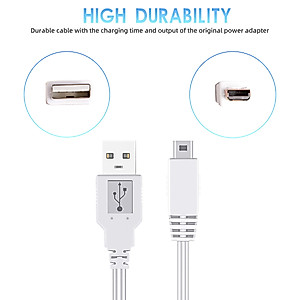 2Pack 10FT Charger Cable for Wii U Gamepad, AC Power Adapter Charger Cord for Nintendo Wii U Gamepad Remote Controller