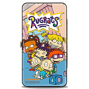 rugrats womens Buckle-down Hinge - Group Pose Wallet, Multicolor, 7 x 4 US