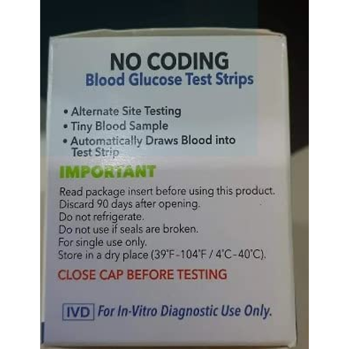 Prodigy No Coding Blood Glucose Test Strips - 50 strips, Pack of 2