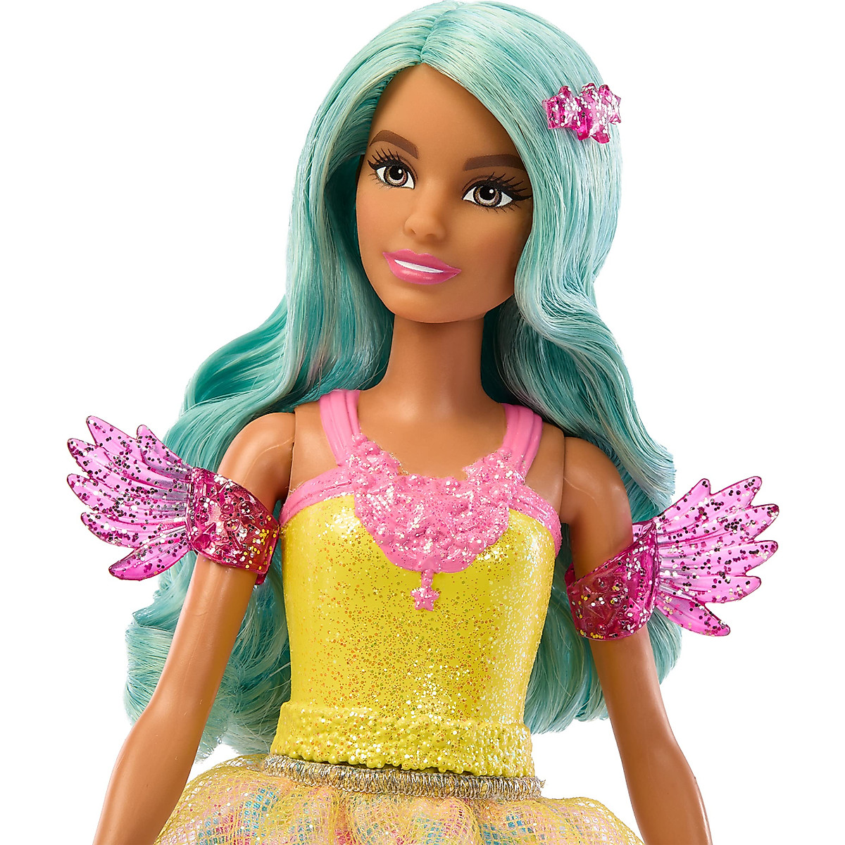 Barbie A Touch of Magic Fashion Doll, Teresa with Fantasy Outfit & Colorful Hair with Comb & Pet Accessories