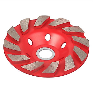 TEMKIN Grinder Wheel Disc Wood Carving Disc Diamond Grinding Wheel Disc Bowl Shape Grinding Cup Concrete Granite Stone Ceramic Cutting Disc Power Tools (Size : Red)