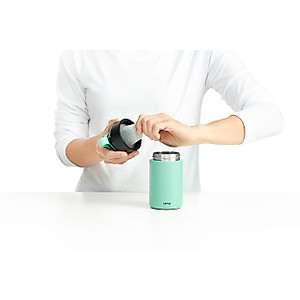 Lékué Go Insulated Bottle, 16.9oz, Gray