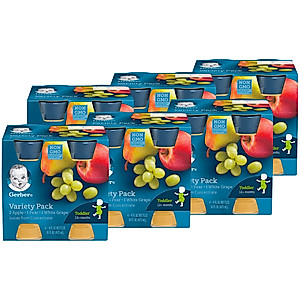 Gerber Juice Fruit 2 Apple, 1 Pear, 1 White Grape Juices from Concentrate Variety 16 Fl Oz (Pack of 6)