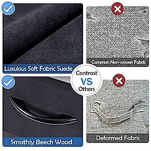 LYNCOHOME 8 Drawer Dresser for Bedroom, Closet, Hallway, Fabric Dresser for Baby, Kids, Sturdy Steel Frame, Lightweight and Movable Chest of Drawer, Black Dresser