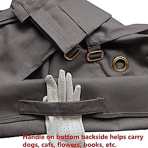 Sturdy Thick Professional Artist Apron, Cross Back + Fasten/Quick Release Buckle + 6 Pockets with 1 Zipper Pocket + 2 Towel Loops For Artist Kitchen, Adjustable M to XXL, 27"X31" - 100% Cotton Canvas