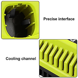 Powilling P117 Dual Chemistry IntelliPort Charger Li-ion & Ni-cad Ni-Mh Battery Charger 12V MAX and 18V MAX for Ryobi ONE Plus