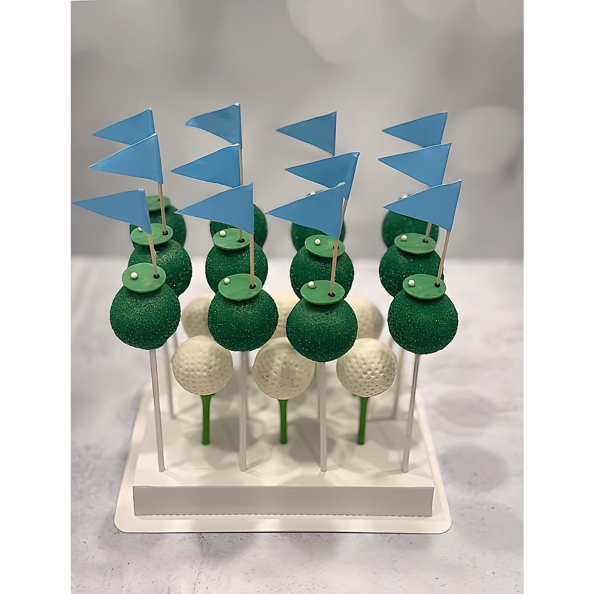 Hzzycaxli 4 Pack Portable Cake Pop Holder Boxes,Cake Pop Boxes Packaging, Cake Pop Display Stand with Clear Window,white Cakesicle boxes