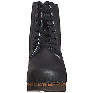 Woody Men's Classic Mid Calf Boot, Smooth Leather Embossed Nero, 9