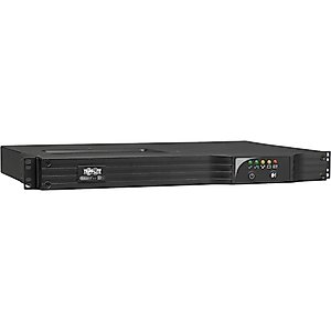 Tripp Lite SMART500RT1U UPS Smart 500VA 300W Rackmount AVR 120V USB DB9 SNMP 1URM - UPS (Rack-mountable) - AC 120 V - 300 Watt - 500 VA - Output connectors: 7-1U - Black