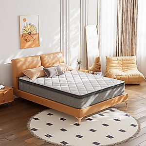 Mubulily King Mattress,14 Inch Hybrid Memory Foam Mattress in a Box,Pressure Relief,Back Pain Relief& Cooling King Bed, King Size Mattress,Cooler Cover,Medium Softer,100 Nights Trial