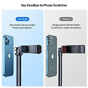 [𝗕𝗲𝘀𝘁 𝗤𝘂𝗮𝗹𝗶𝘁𝘆] 67" Phone Tripod, 𝗦𝘁𝘂𝗿𝗱𝘆 & 𝗣𝗼𝗿𝘁𝗮𝗯𝗹𝗲 iPhone Tripod Stand with Remote, Selfie Stick Tripod for Cell Phone Tripod for iPhone 14 Pro Max Plus 13 Samsung All Phones