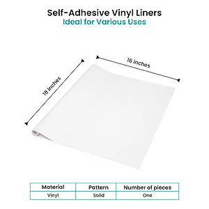 Con-Tact Brand Creative Clear Covering, Versatile and Self-Adhesive Shelf Liner, Ideal Privacy Film, Protective Clear Vinyl, 18'' x 16', Matte