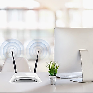 Bingfu Dual Band WiFi 2.4GHz 5GHz 5.8GHz 6dBi MIMO RP-SMA Male Antenna (2-Pack) for WiFi Router Wireless Network Card USB Adapter Security IP Camera Video Surveillance Monitor