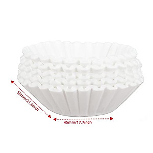 DEFUTAY 1-4 Cup Coffee Filters,Cup Basket Coffee Filters,Natural Unbleached