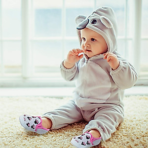 Disney Mickey Mouse Red and Black Infant Shoes (Pink Minnie, us_Footwear_Size_System, Infant, Age_Range, Medium, 9_Months, 12_Months)