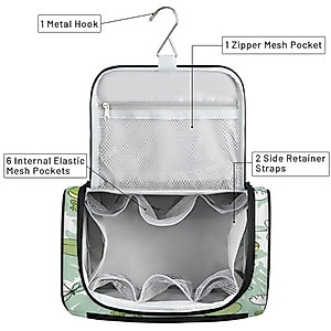 XMNYGJ Cute Dragonfly Frog Hanging Toiletry Bag for Men Women Travel Cosmetic Makeup Organizer Bag Water Resistant Large Portable Wash Case for Accessories, Toiletries, Cosmetics