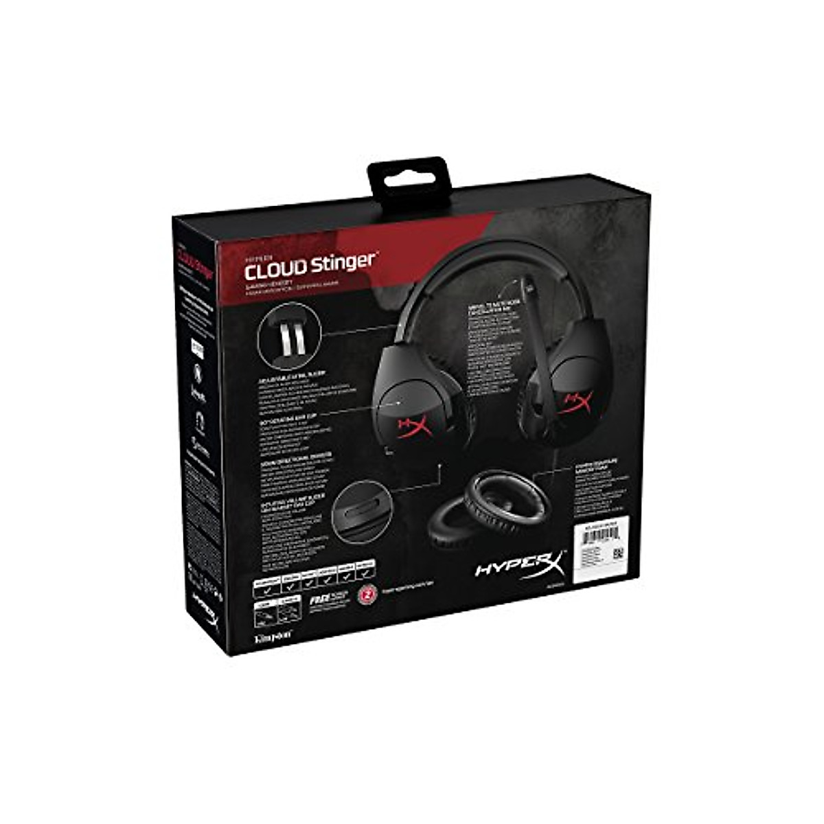 Kingston HyperX Cloud Stinger Gaming Headset 3.5mm Circumaural Black