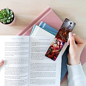 Bookmarks Ruler Metal Berserk Tassels Bookography Measure Bookworm Reading for Book Bibliophile Gift Reading Christmas Ornament Markers