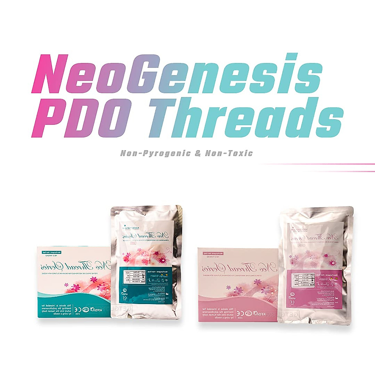 NeoGenesis PDO Combi Cog Threads for Face and Body Lift 20PCS (21G X 60MM)