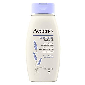 Aveeno Body Wash Stress Relief 18 Ounce (532ml) (2 Pack)